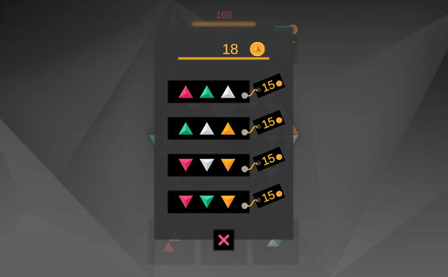 Triangles in a row - Mind games - GamingCloud
