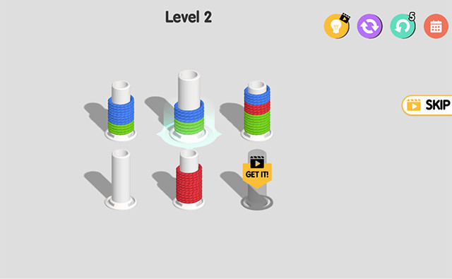 Rope Color Sort 3D - Mind games - GamingCloud